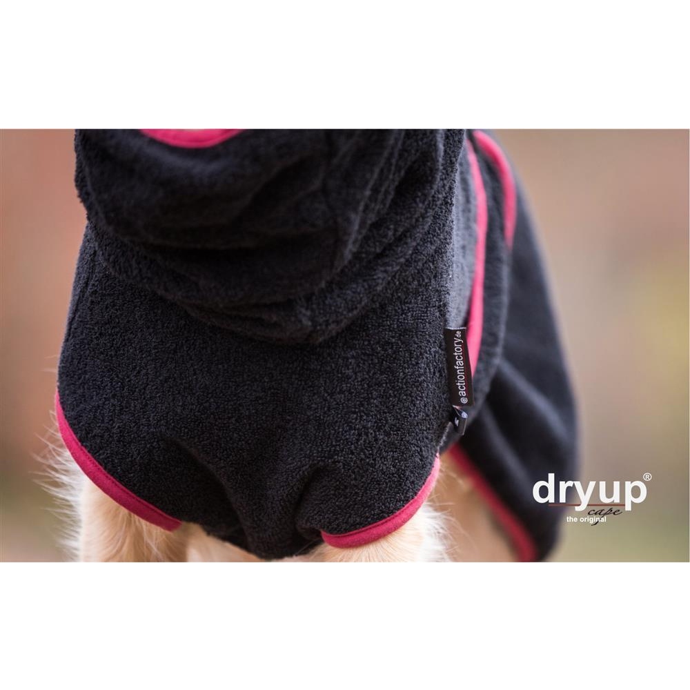 Dryup Cape black - Hundebademantel aus Frottee - Marios Dogshop - nur ...
